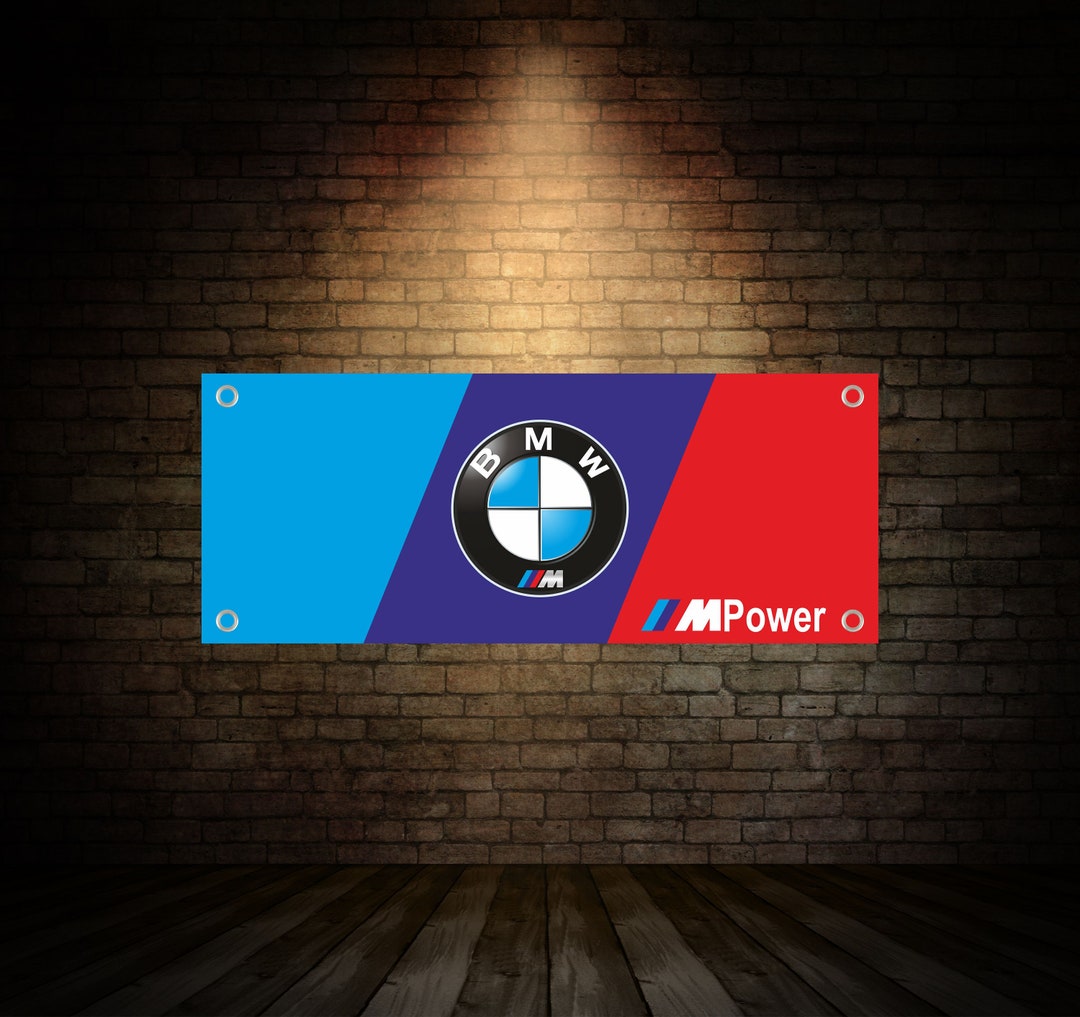 BMW Logo Banner Vinyl Garage Sign,office or Showroom,flag,racing Poster ...