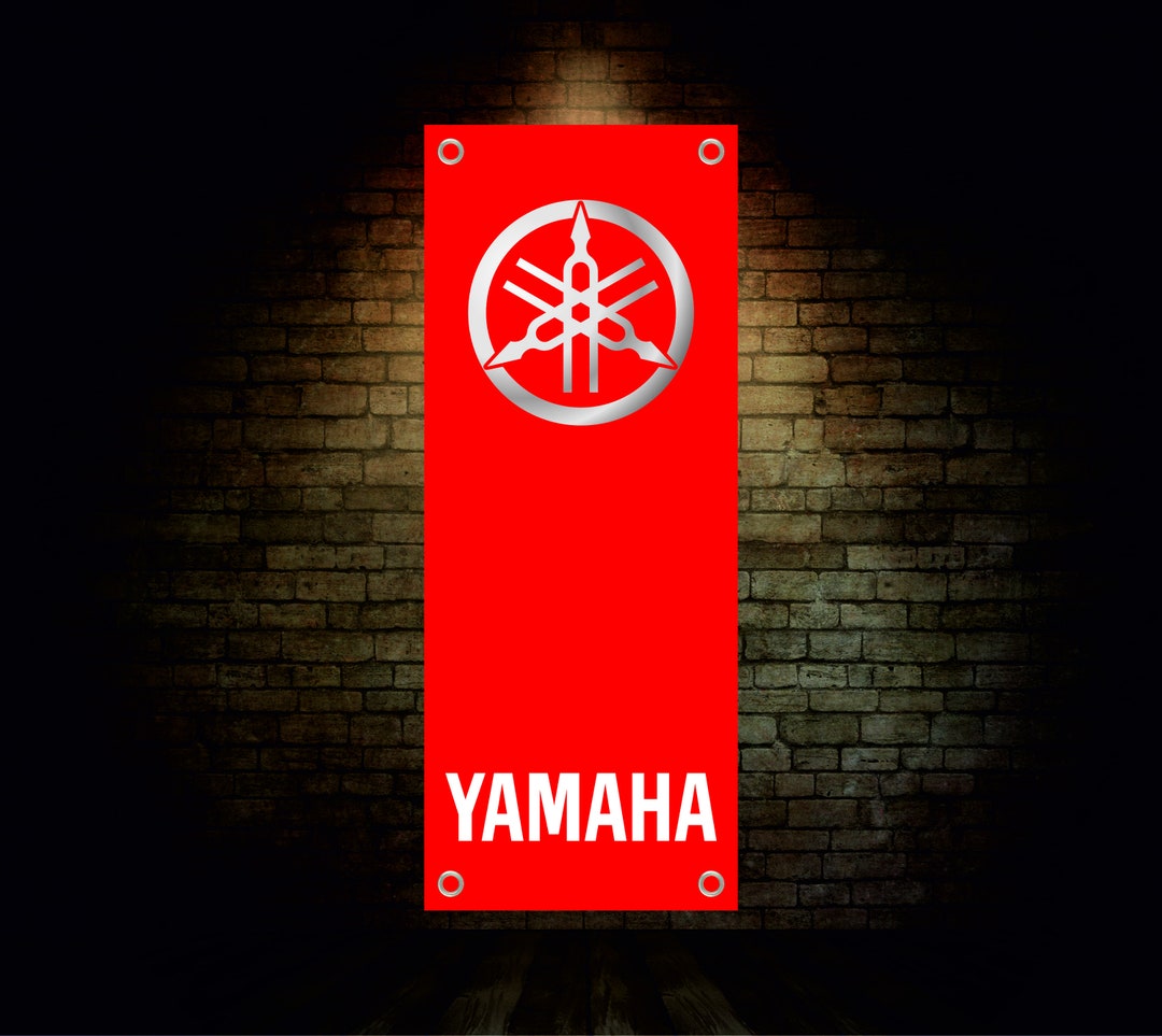 Yamaha Logo Banner Vinyl Garage Sign,office or Showroom,flag,racing ...
