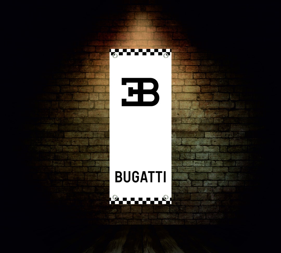 Bugatti Logo Banner Vinyl Garage Sign,office or Showroom,flag,racing ...