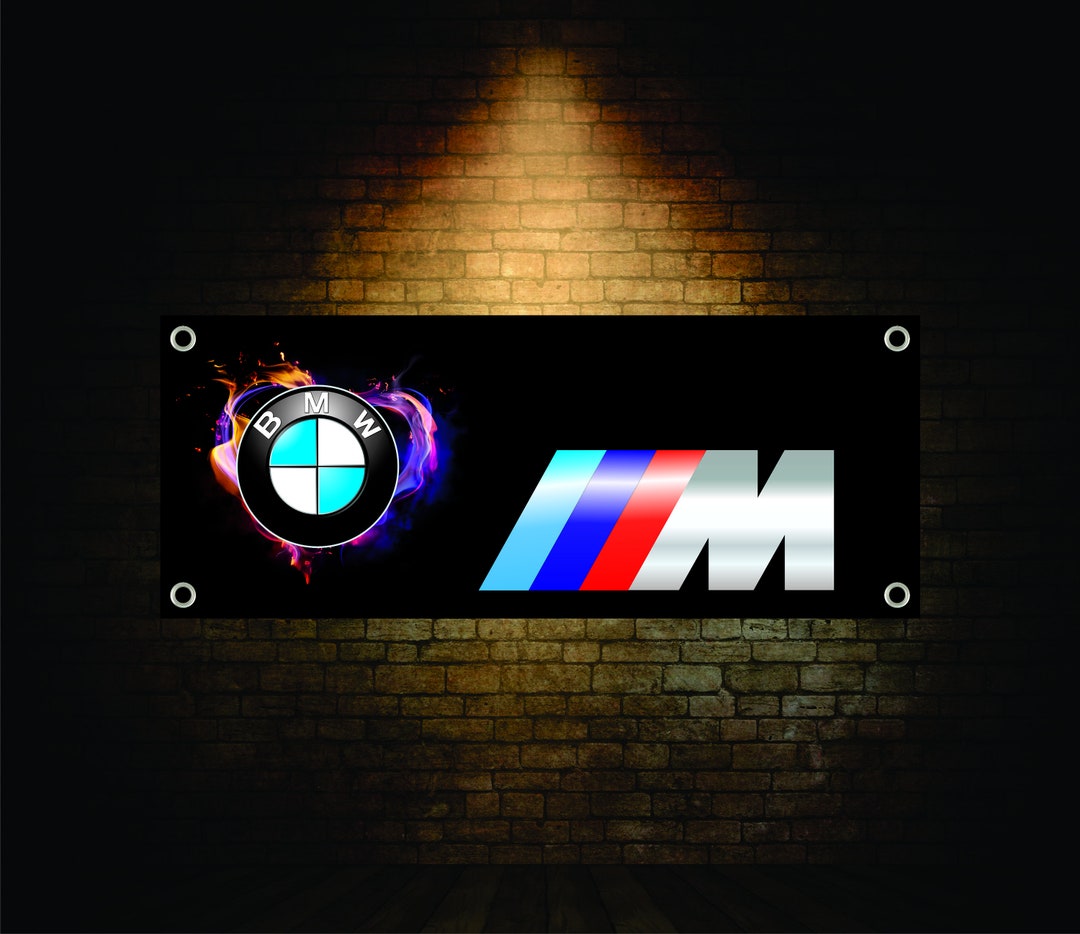 BMW Logo Banner Vinyl Garage Signoffice or - Etsy