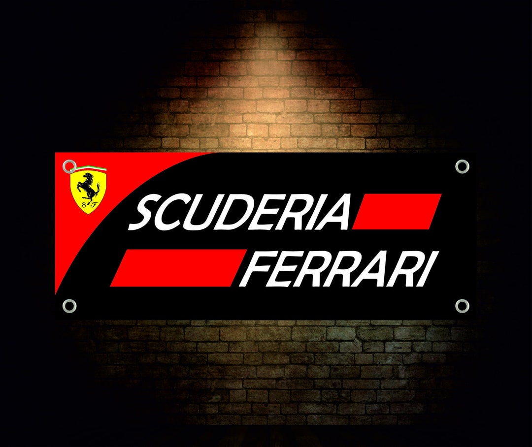 Ferrari Logo Banner Vinyl Garage Sign,office or Showroom,flag,racing ...