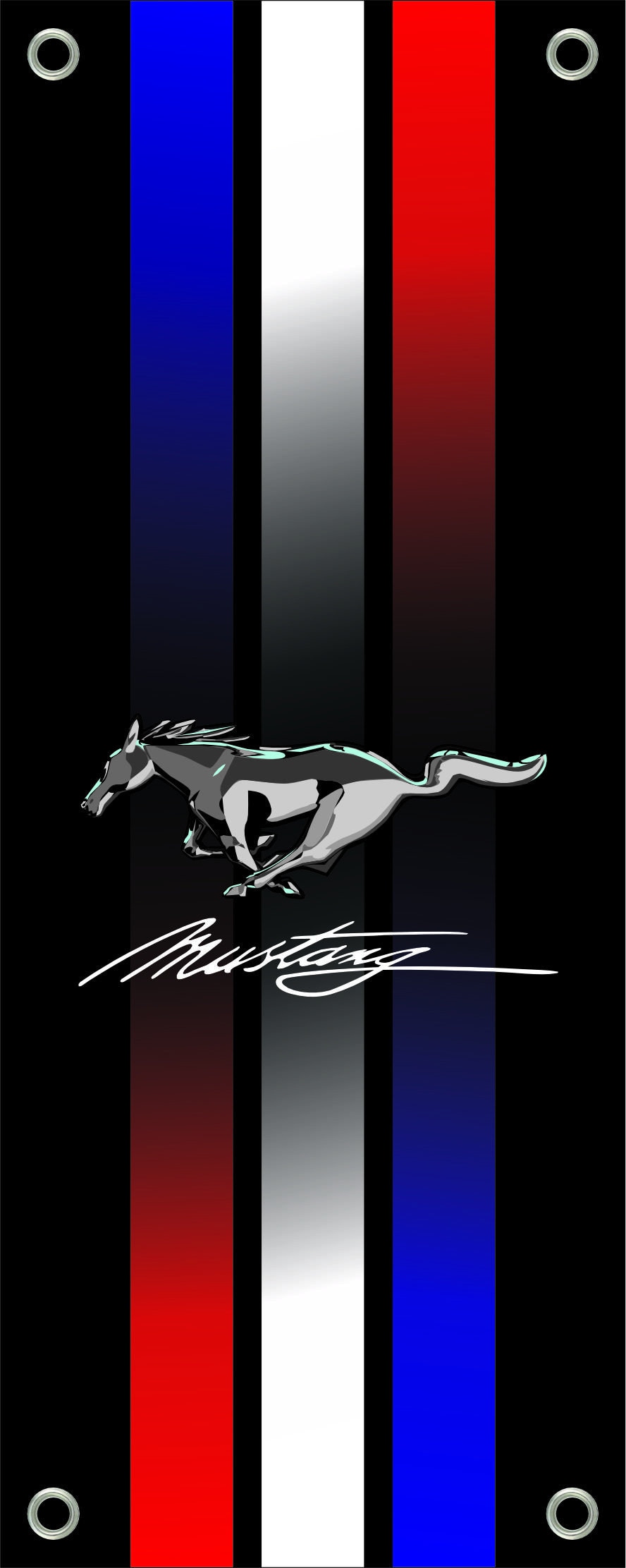 Ford Mustang Logo Banner Vinyl Garage Sign,office or Showroom,flag ...