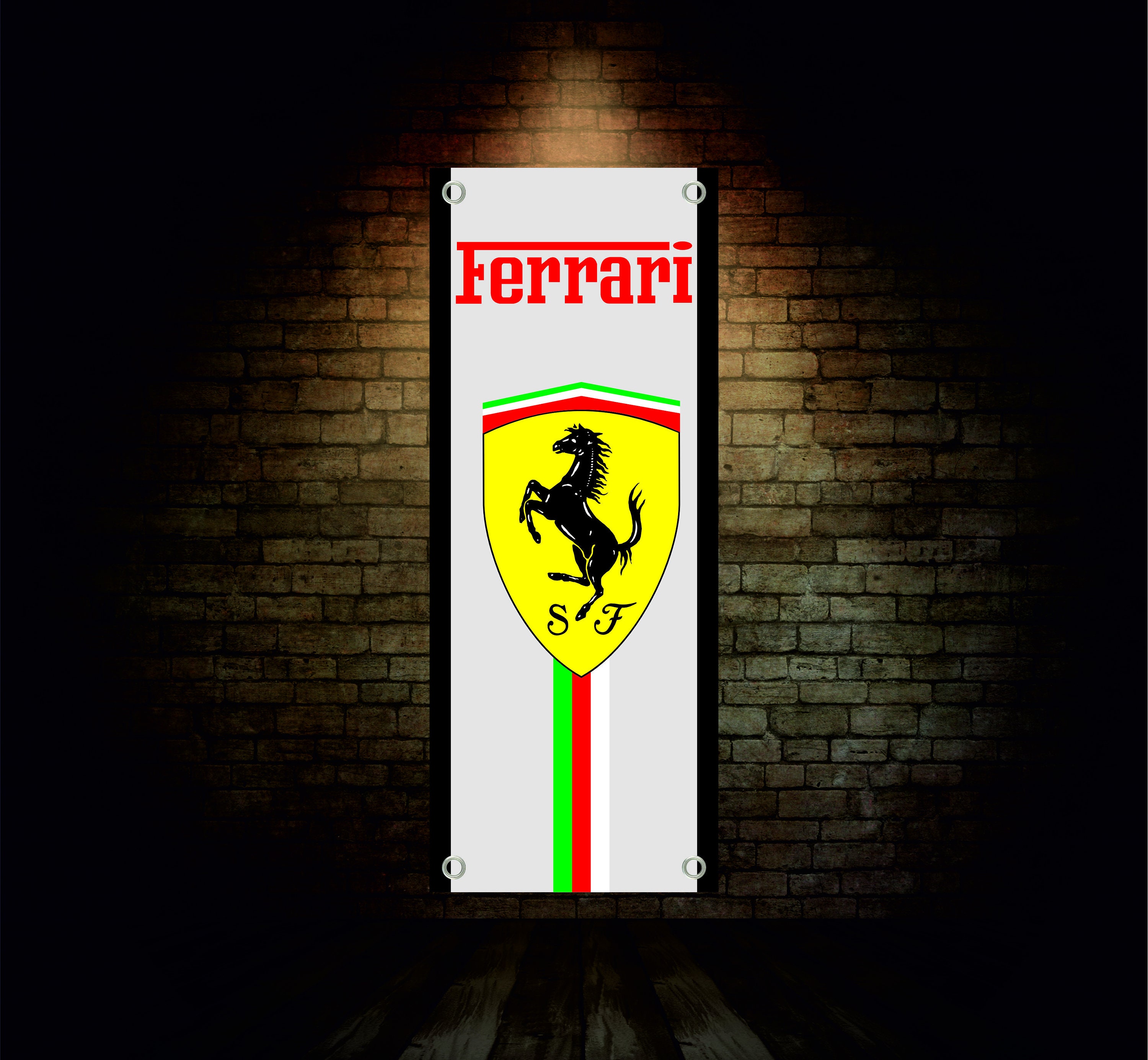 Ferrari Logo Banner Vinyl Garage Sign,office or Showroom,flag,racing ...