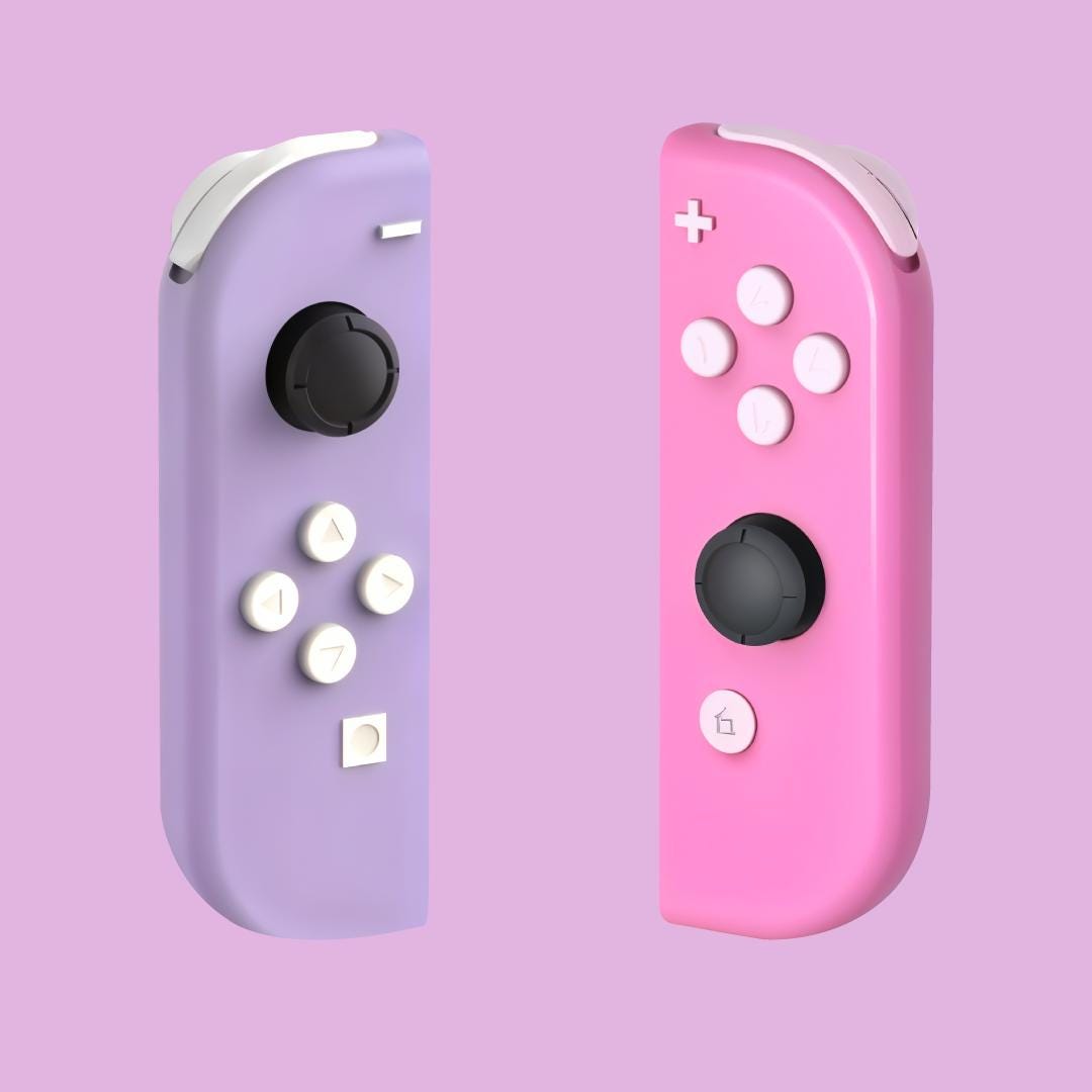 KOWA 2PCS Duo Purple Pink Color Switch OLED Joycon Case Set - Etsy