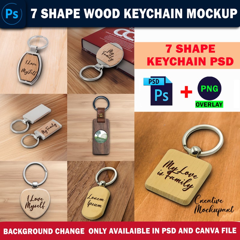 Wooden Key Chain - Etsy