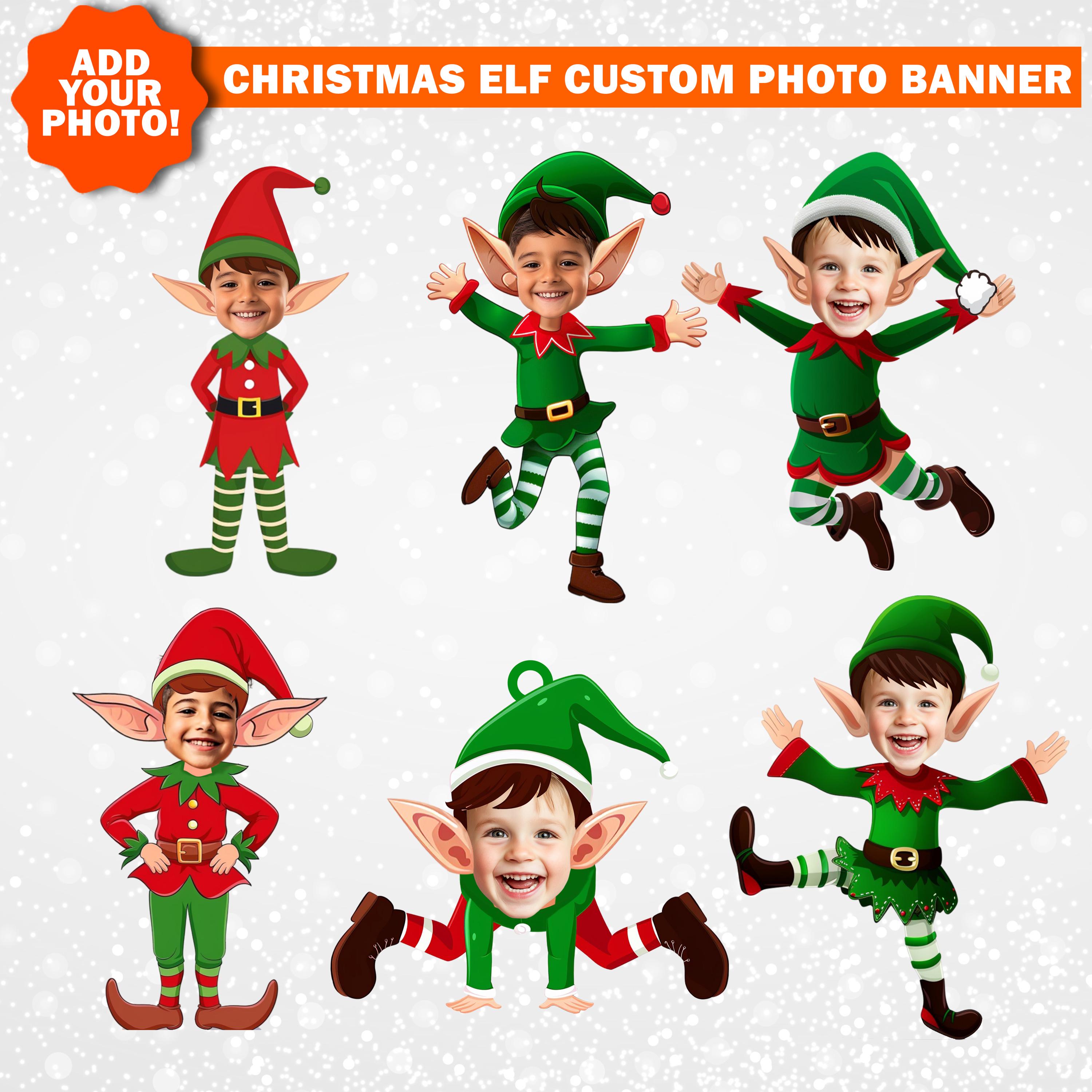 Add Your Own Custom Photo Face Banner, DIY Elf Yourself Photo Banner ...