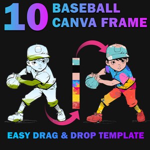 DIY Make Your Own Baseball Design in Canva, Easy Drag & Drop Baseball ...