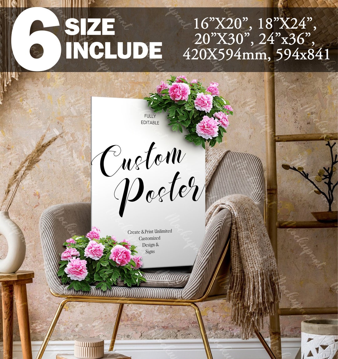 Fully Editable Custom Poster, Custom Sign, Wedding Sign, in Portrait ...