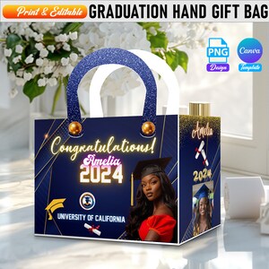 DIY Graduate Purse Bag, Designer Handbag Gift Box Template, Luxury ...