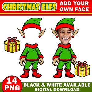 14 Christmas Add Your Own Photo Picture PNG Special Elf Bundle, PNG ...