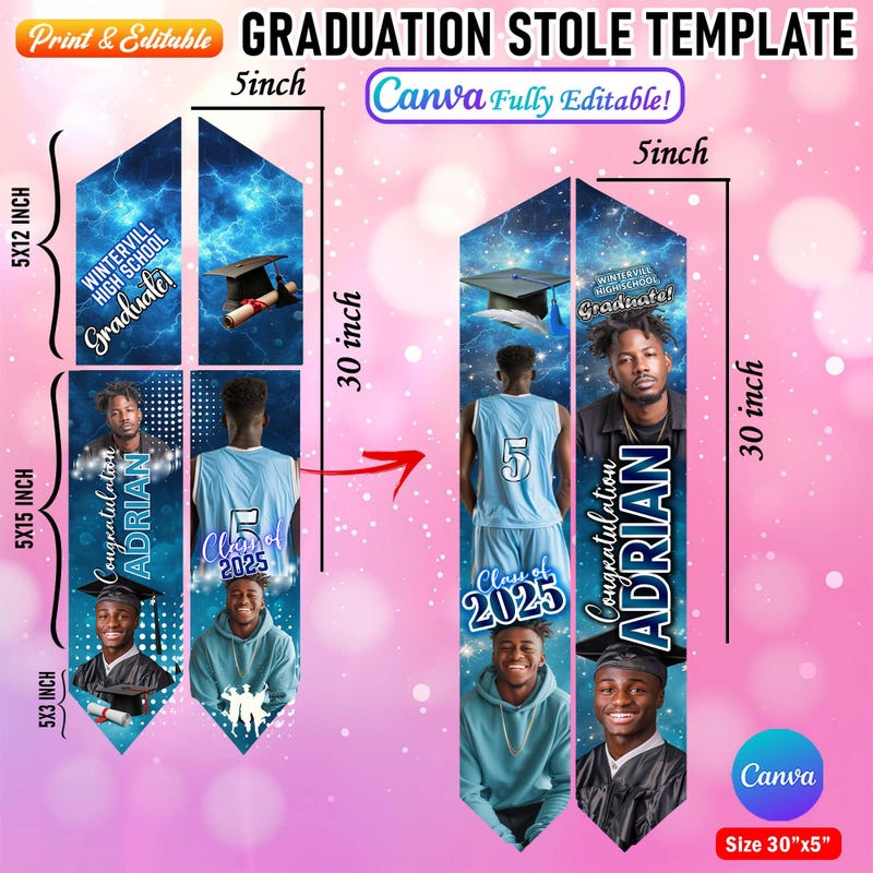 Sash Template - Etsy