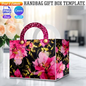 DIY Purse Design Bundle, Designer Handbag Gift Box Template, Luxury ...