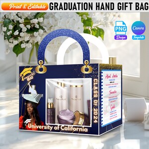 DIY Graduate Purse Bag, Designer Handbag Gift Box Template, Luxury ...