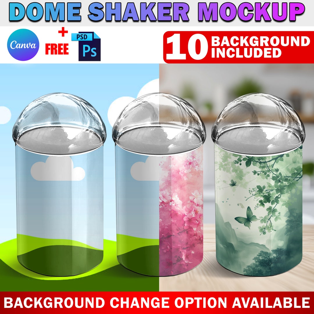 Canva Dome Shaker Mockup Template, Pringle Shaker Template, Insert Your ...