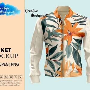 Jacket Mockup | Bomber Jacket Mockup | Change Background, Add Your Own ...