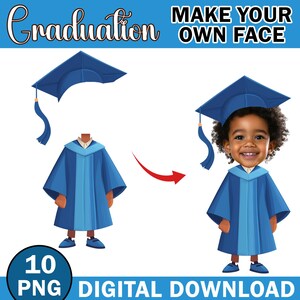 DIY Kindergarten Graduate Yourself PNG, Graduation Add Your Own Photo ...