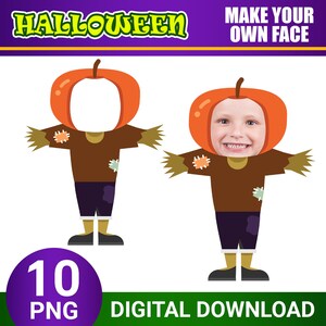 10x Halloween Add Your Own Photo Picture PNG Bundle, Vampire, Witch ...