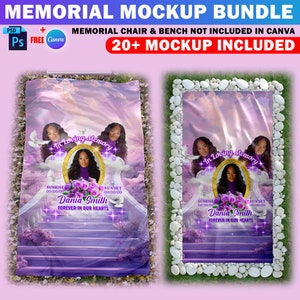 Memorial Mockup Bundle, Memorial T Shirt, Pendant, Pillow, Grave ...