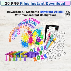 Kids Graduation Design Template, Grad Flyer, T-shirt Design, Grad Fan ...