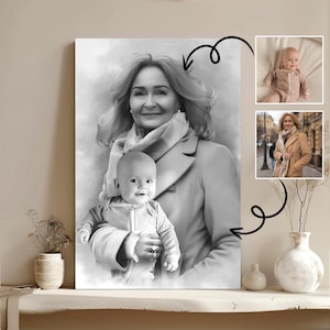 Add Deceased Loved Person to Photo - Custom Memorial Portrait - Include ...