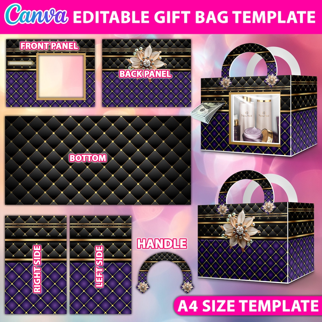 Purse Template, Handbag Gift Box, Designer Handbag Gift Box, Luxury ...