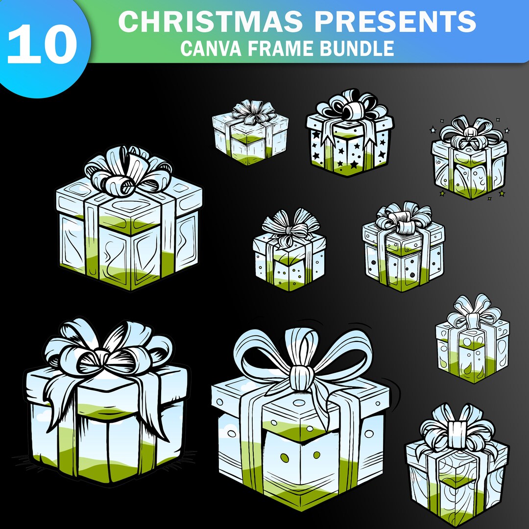 DIY Canva Frame Christmas Presents | Make Your Own Christmas Gift Box ...