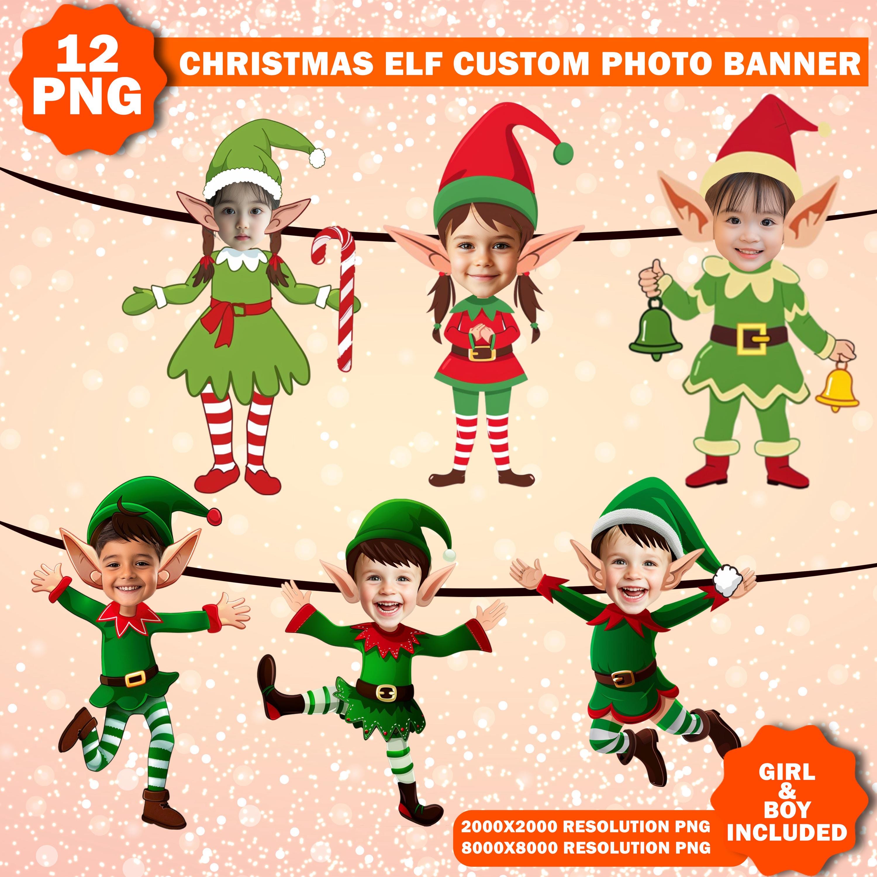 Add Your Own Custom Photo Face Banner, DIY Elf Yourself Photo Banner ...
