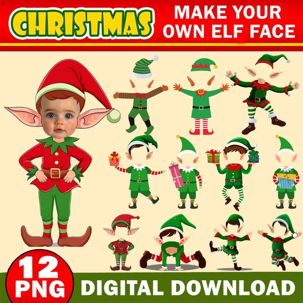 Elf Face Svg - Etsy