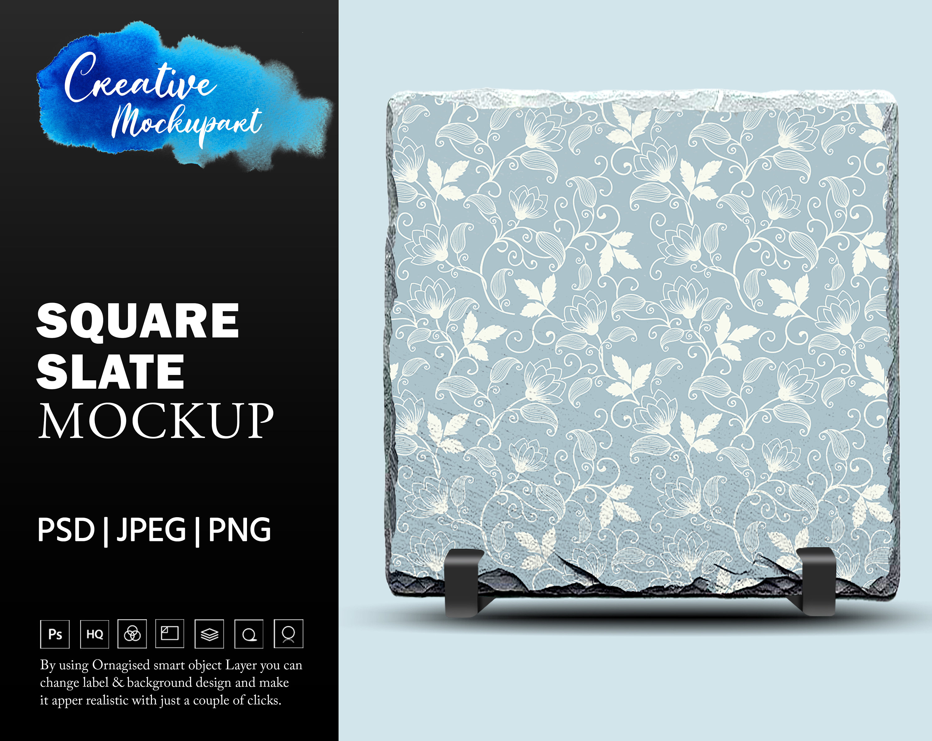 Square Slate Mockup Rock Slate Photo for Sublimation Slate - Etsy