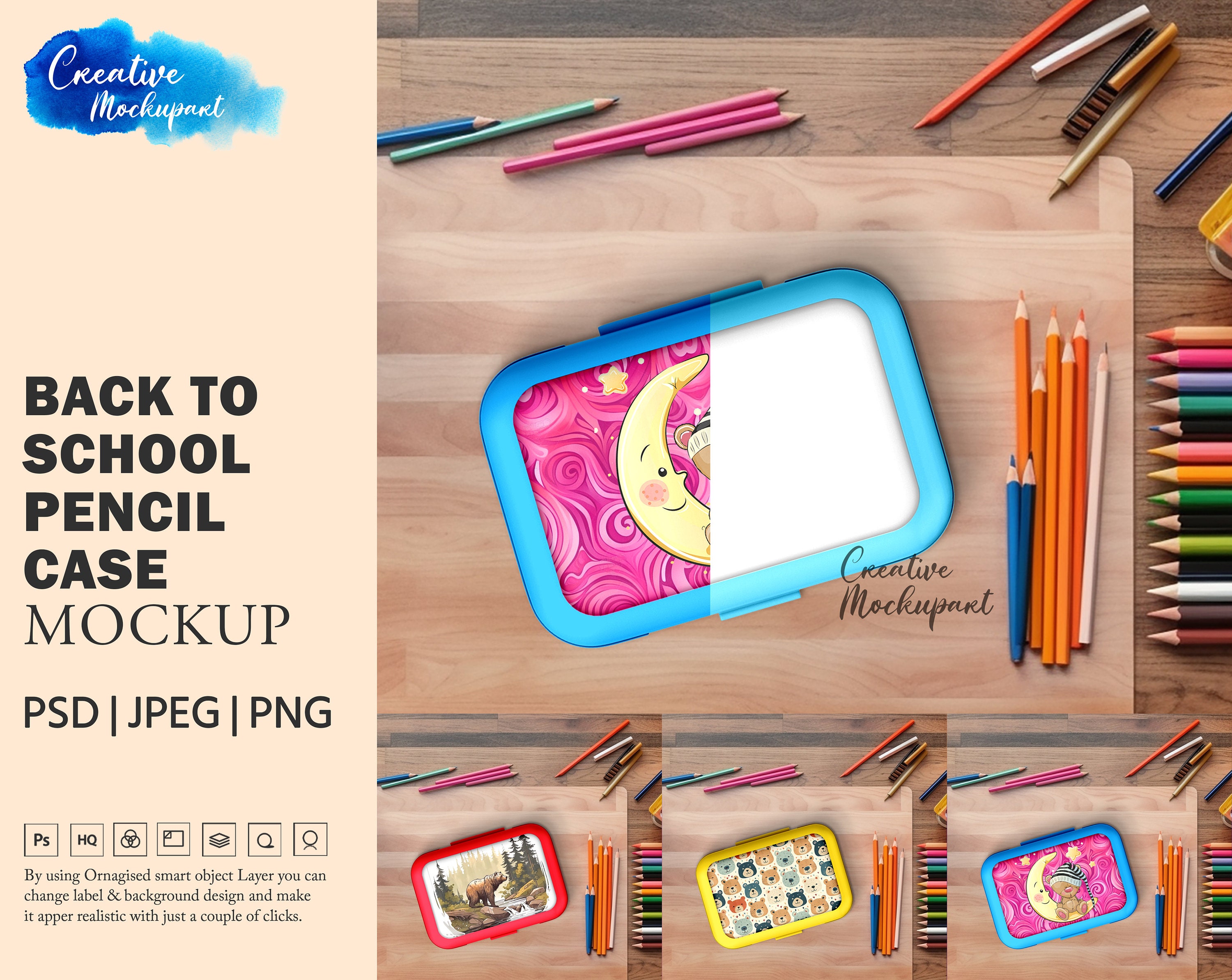 Back to School Pencil Case Mockup for Dye Sublimation Insert - Etsy