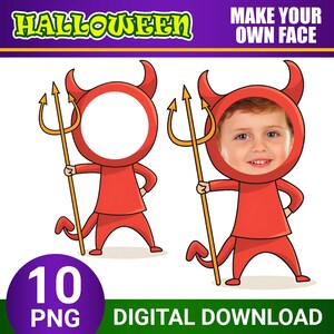 10x Halloween Add Your Own Photo Picture PNG Bundle, Vampire, Witch ...
