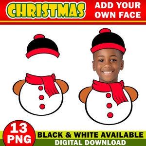 13x Christmas Add Your Own Photo Picture PNG MEGA Bundle, Santa Elf ...