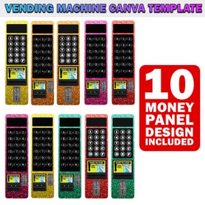 Canva Vending Machine Template | 8X10, 12x16 & 16x20 | Blank Template ...