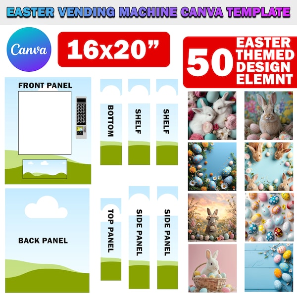 Vending Machine Template Editable - Etsy