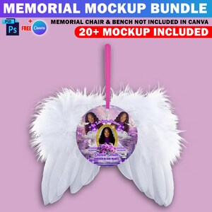 Memorial Mockup Bundle, Memorial T Shirt, Pendant, Pillow, Grave ...
