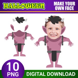 10x Halloween Add Your Own Photo Picture PNG Bundle, Vampire, Witch ...
