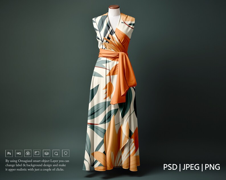 Fleece Maxi Flare Wrap Over Dress Mockup Long Maxi Dress - Etsy