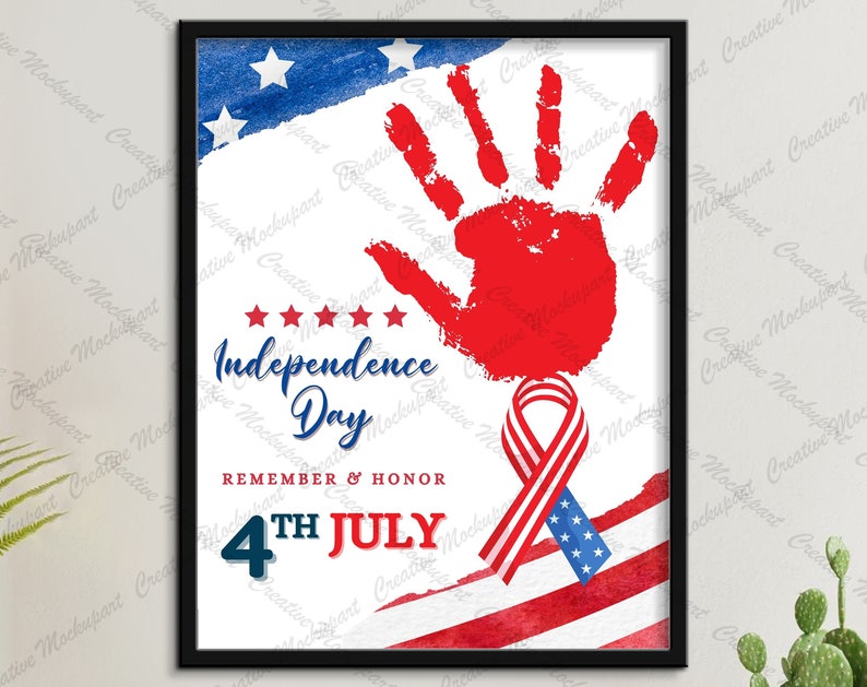 4th of July Handprint Footprint Art Crafts Bundle Patriotic - Etsy