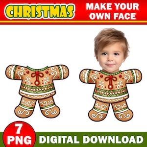 7 Christmas Add Your Own Photo Picture PNG Bundle, Santa Elf Reindeer ...