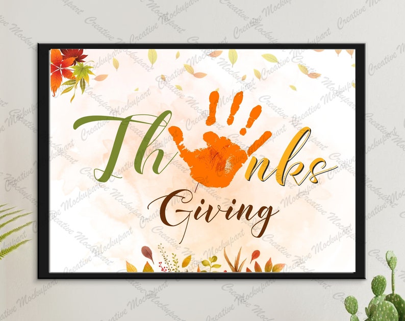Thanksgiving Handprint Footprint Art & Craft Bundle 20 Fall - Etsy