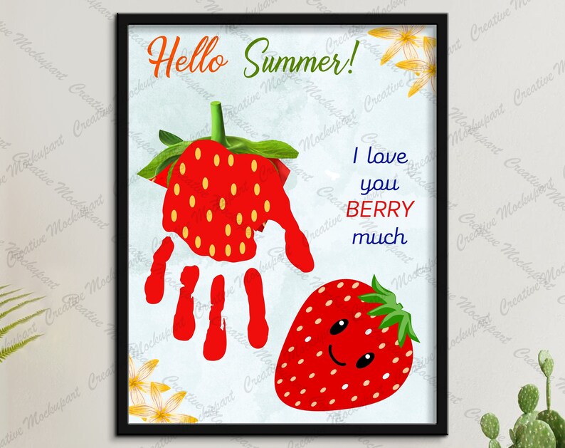 Summer Handprint Art for Kids Printable Summer Camp & - Etsy
