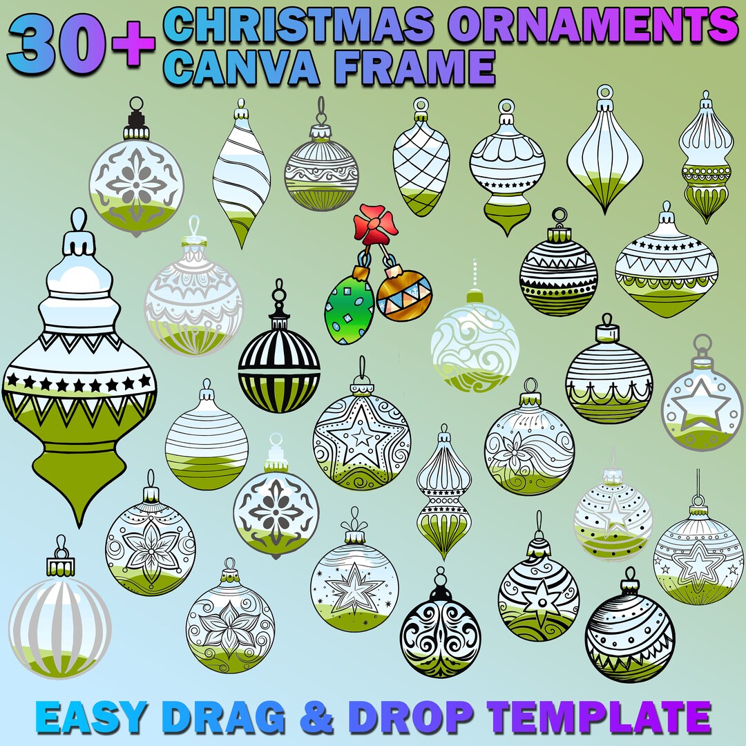 30 DIY Canva Frame Christmas Ornament | Make Your Own Christmas ...