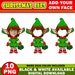 Christmas Add Your Own Elf Photo Picture PNG Bundle, DIY Elf Yourself ...