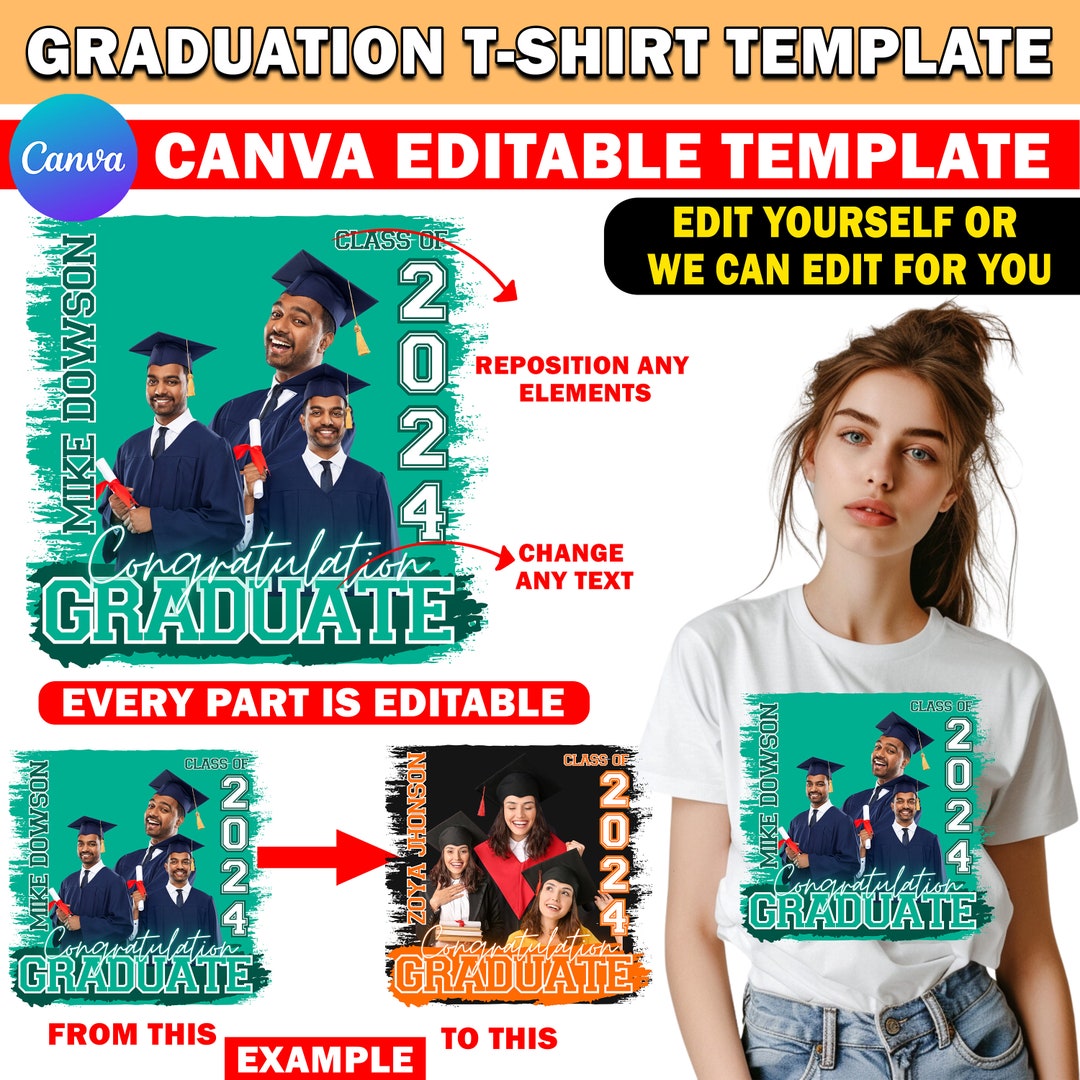 Graduation Template, Grad Flyer, T-shirt Design, Grad Template, Grad ...