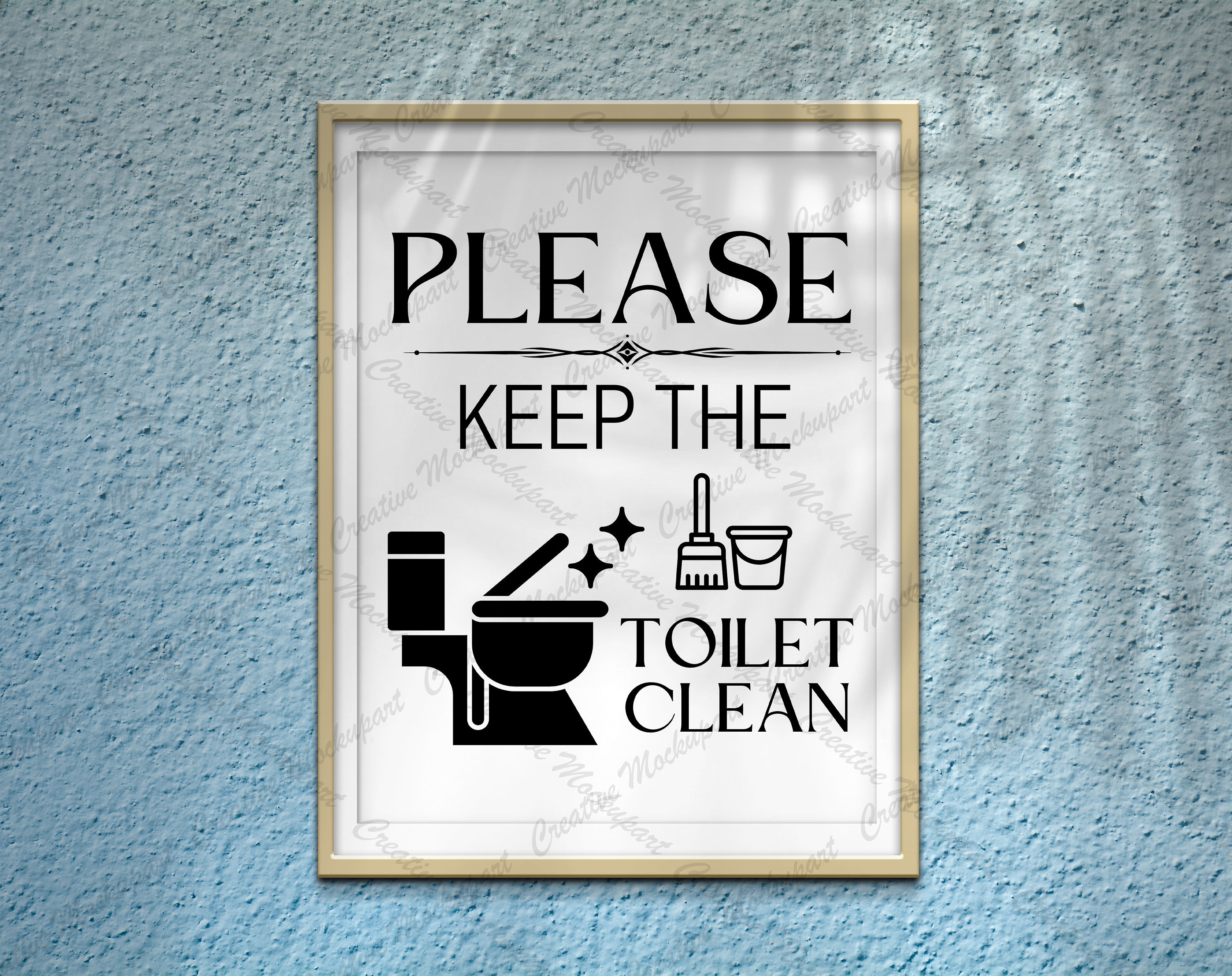 Please Keep the Toilet Clean Sign - Etsy