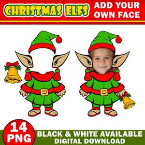 14 Christmas Add Your Own Photo Picture PNG Special Elf Bundle, PNG ...
