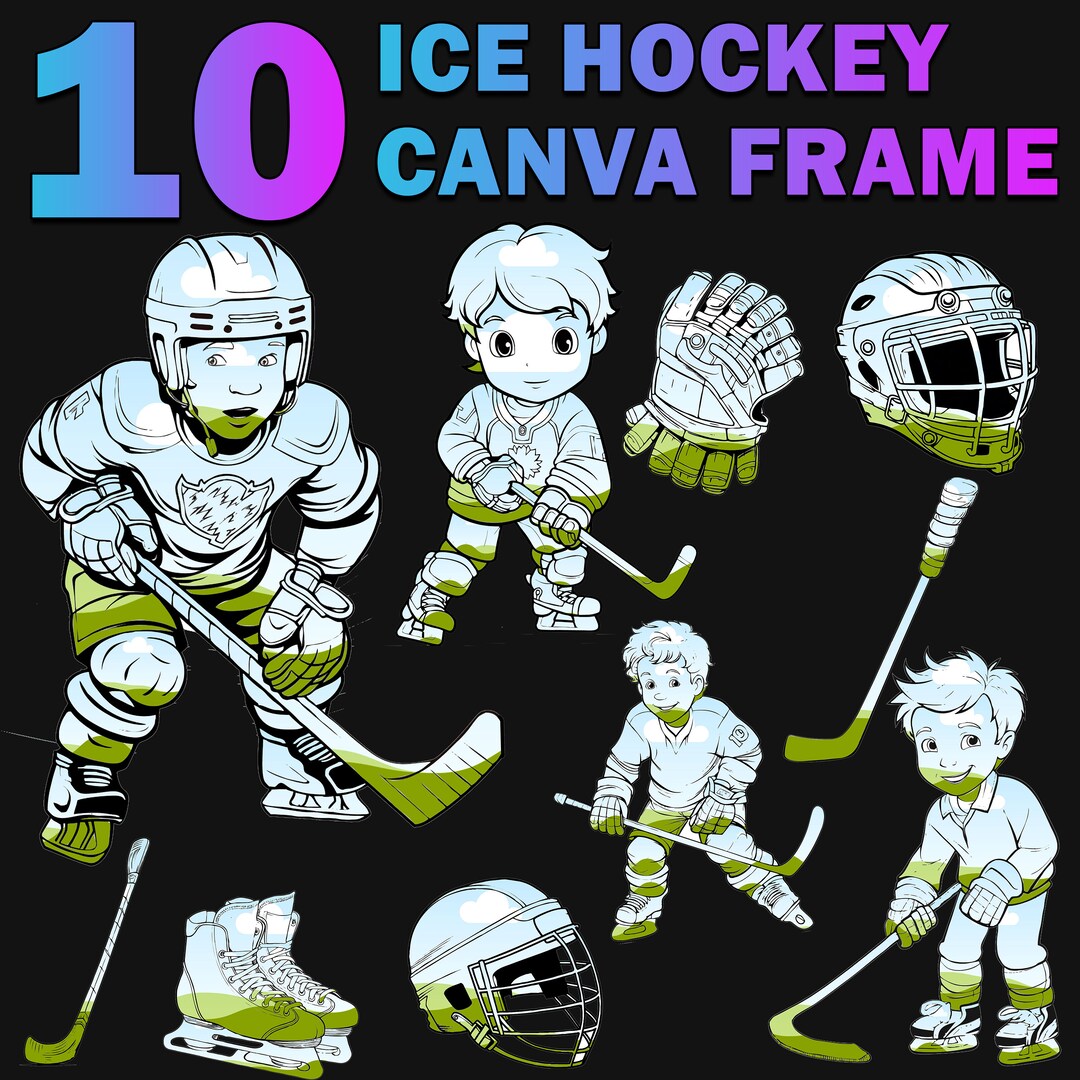 DIY Make Your Own Ice Hockey Design in Canva | Drag & Drop Easy Canva ...