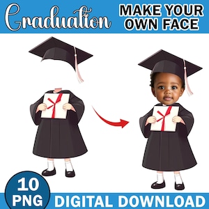 DIY Kindergarten Graduate Yourself PNG, Graduation Add Your Own Photo ...