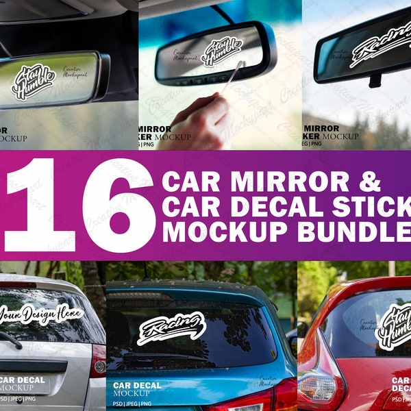 Car Decal Mockup - Etsy