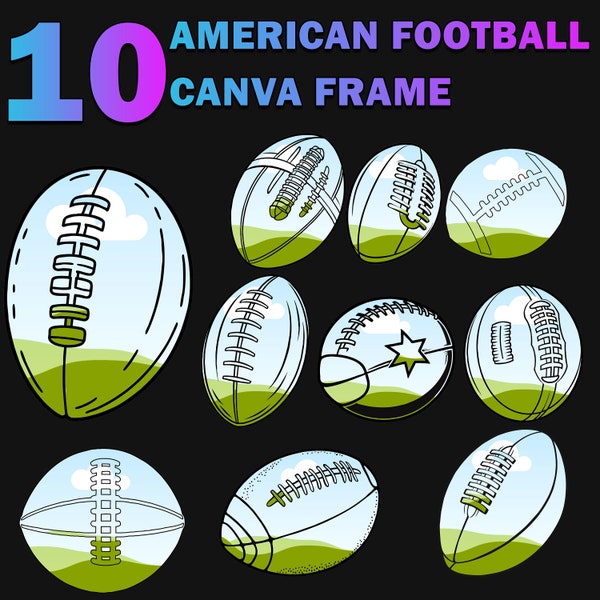 Canva Template Football Png - Etsy